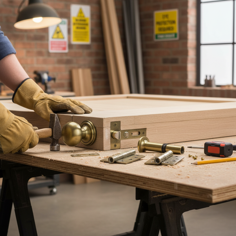 Premium Antique Brass Mushroom Mortice Fire Door Knob Set with Fire-Ra