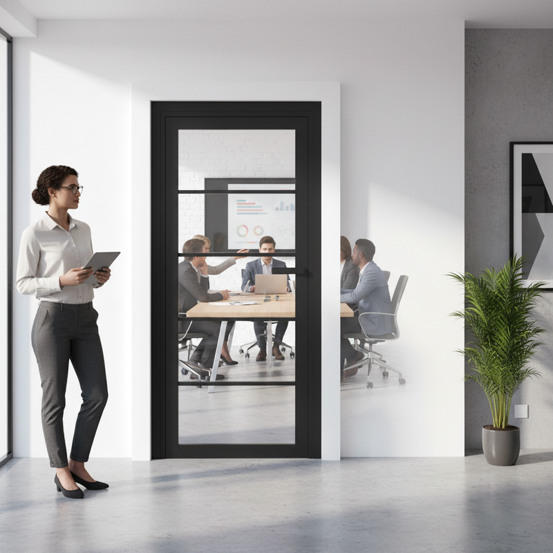 Premium Internal Fully Finished Industrial Studio 5 Light Clear Glass