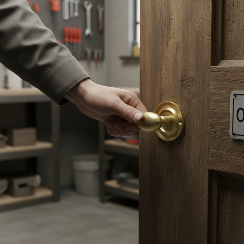 Premium Solid Brass WC Turn and Release Knob with Satin Finish for Tra