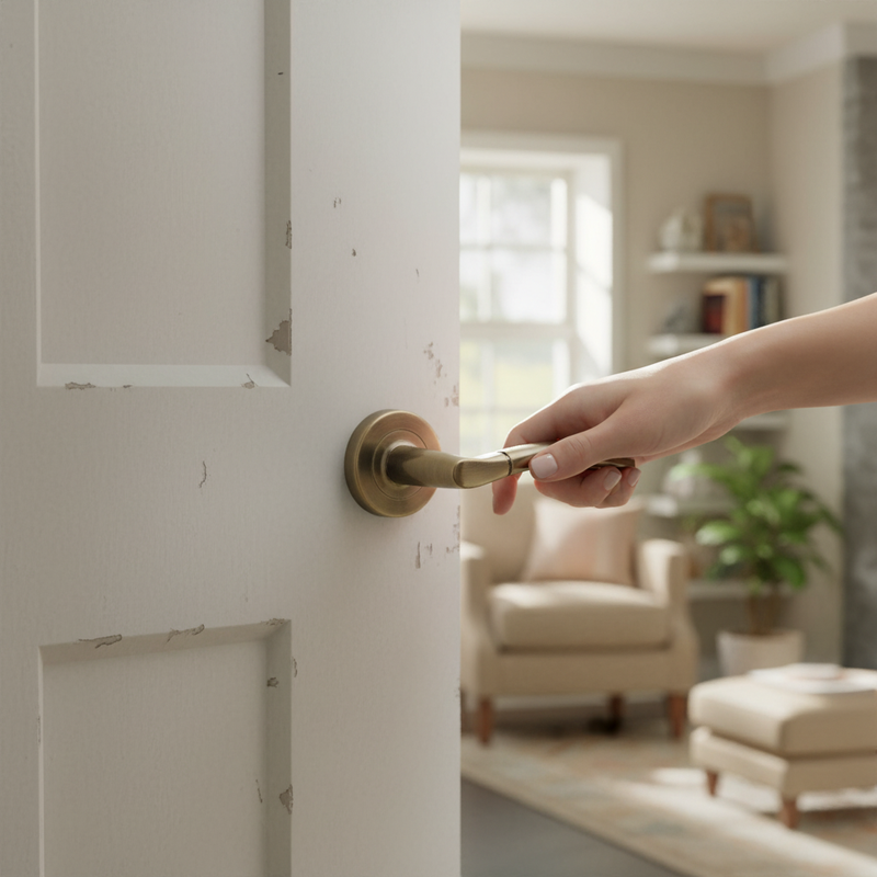 Premium Internal Lever Handle Set with Antique Bronze Finish and Compl