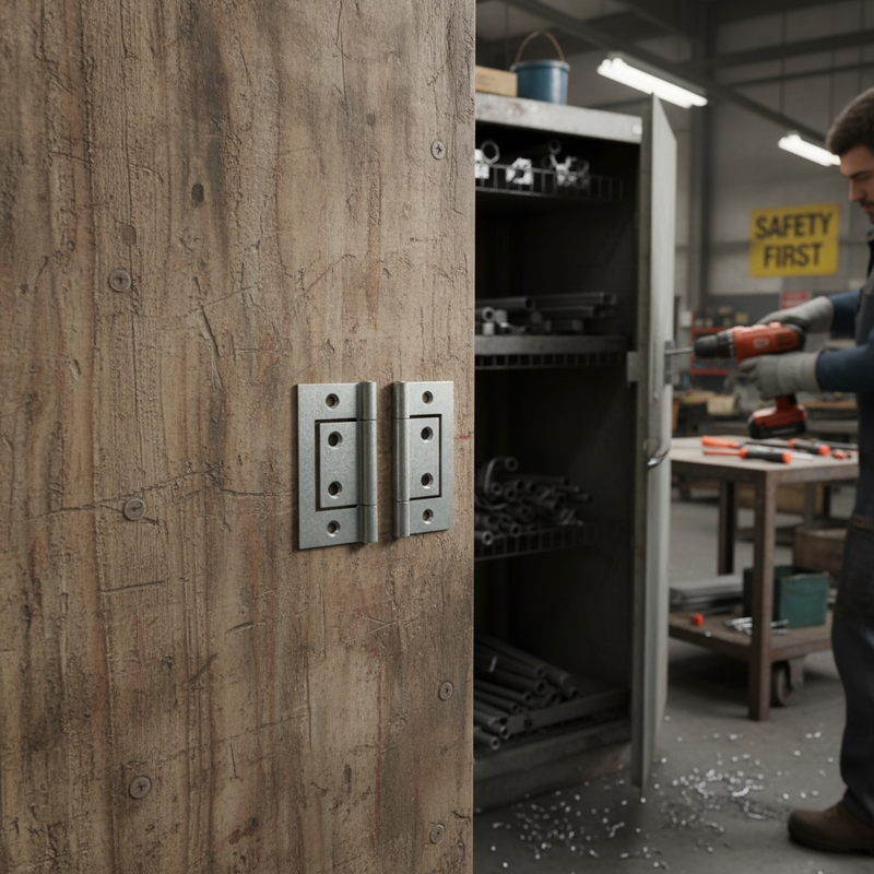 Premium 50mm Zinc Plated Flush Hinge for Lightweight Doors with Enhanc