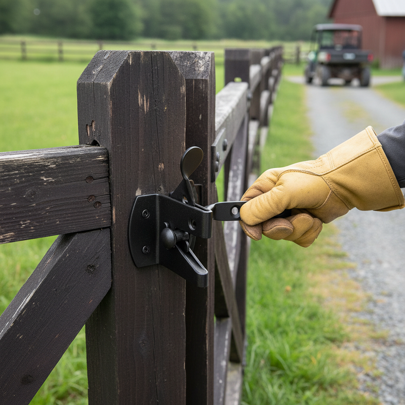 Premium Heavy Duty Auto-Gate Latch with Secure Closing Mechanism for G