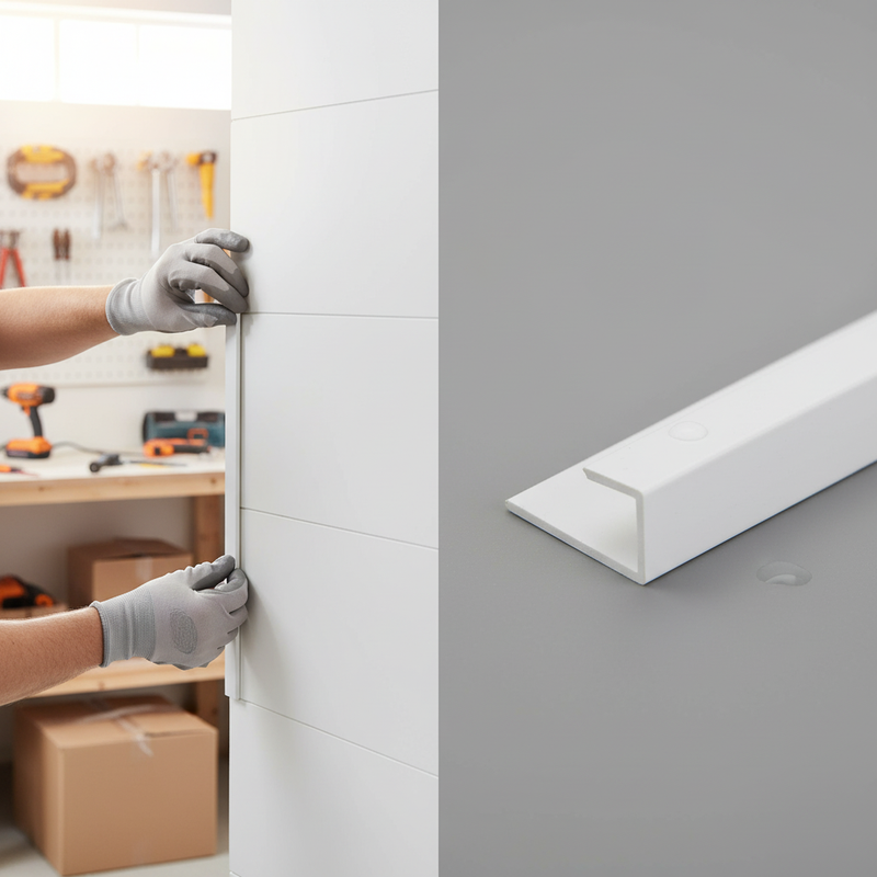 Premium White PVC Wall Panelling End Cap Trim for Seamless Finishing a