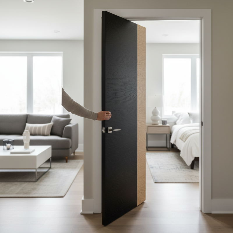 Premium Internal Dual Finish Door Sample 125mm x 125mm with Unfinished