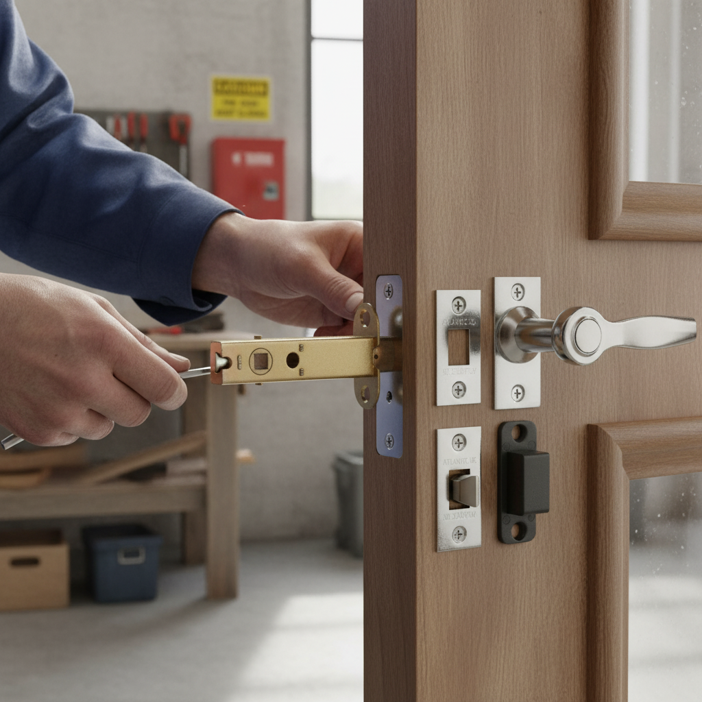 Premium 100mm CE13 Fire Rated Bolt Through Tubular Latch in Polished C