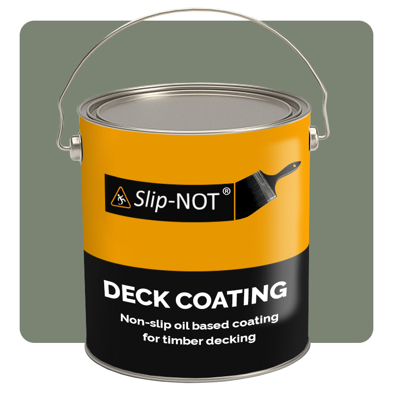 Non-Slip Deck Coating for Wooden Decking - Durable Anti-Slip Paint, Ea