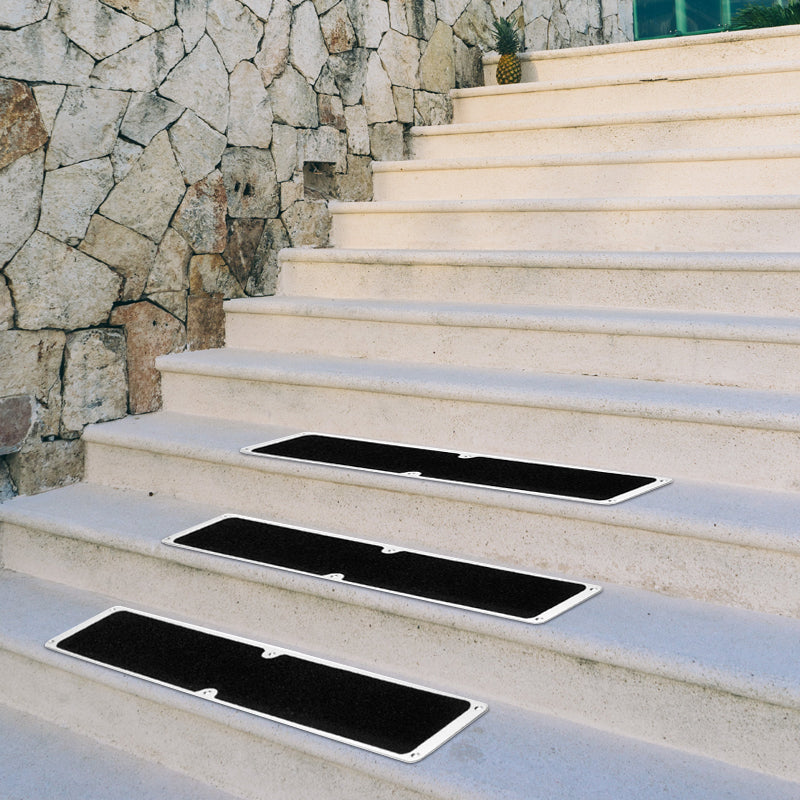 Non-Slip Aluminium Screw Down Stair Plates Durable Resin-Bonded Anti-S