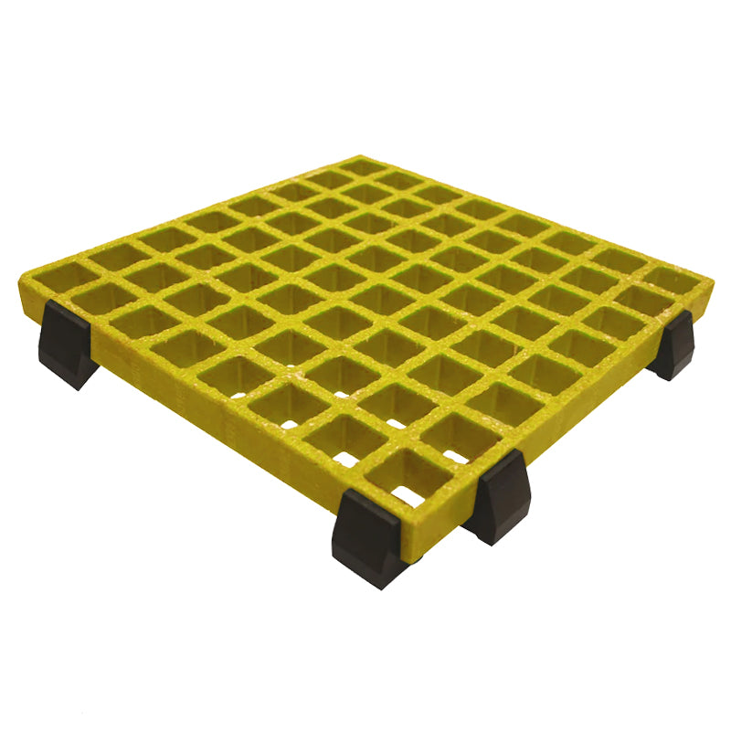 Rubber Grating Capped Feet for Elevated Grating Reduces Fatigue Ideal