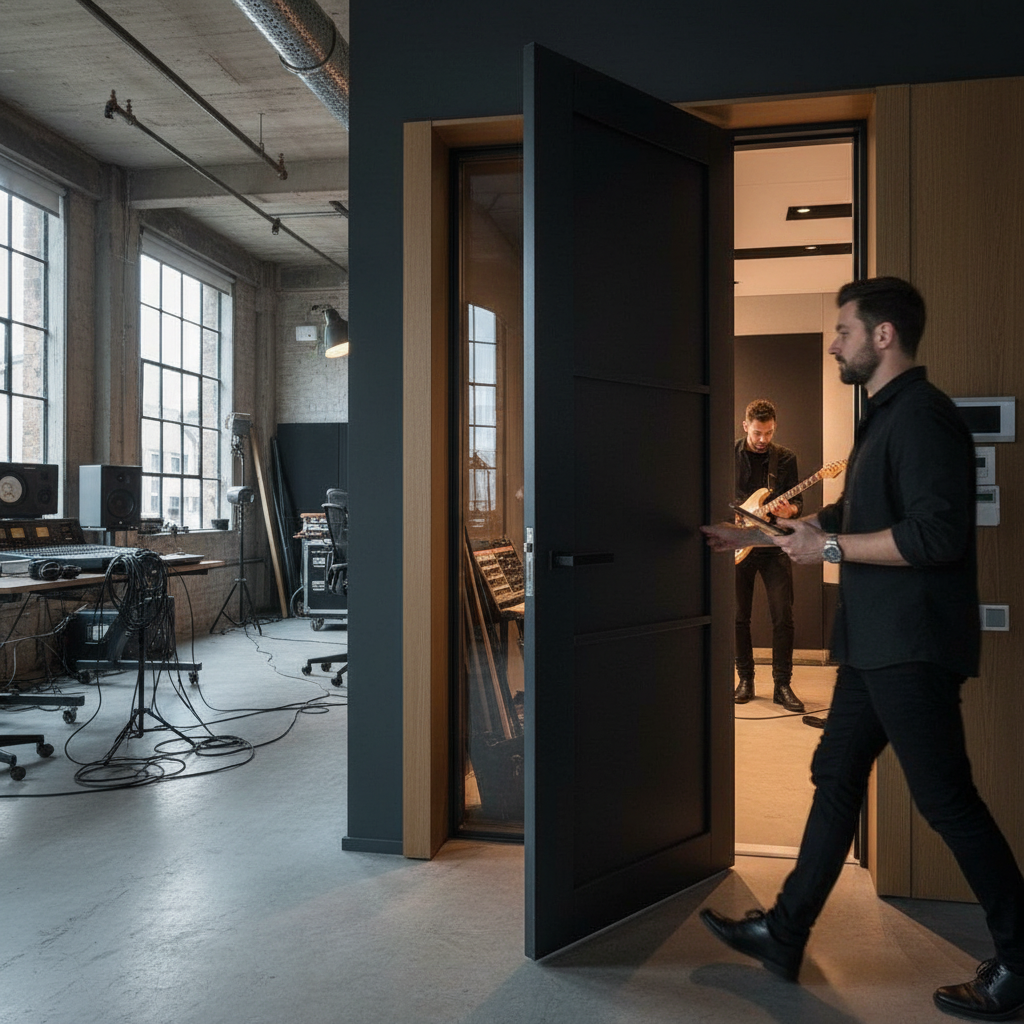 Premium Internal Fully Finished 3 Panel Fire Door with FD30 Fire Ratin